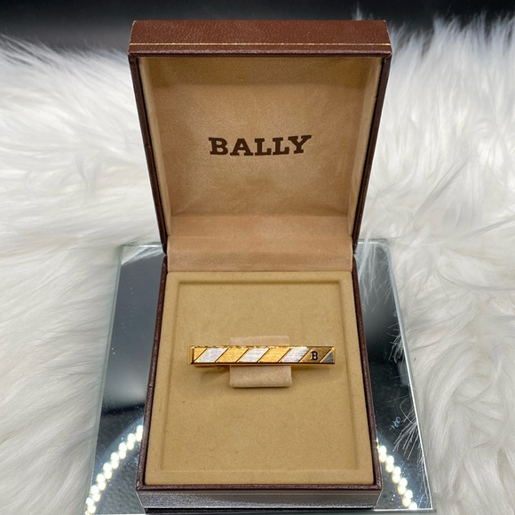 Bally | Accessories | Bally Tie Bar Goldtone Silvertone Excellent ...